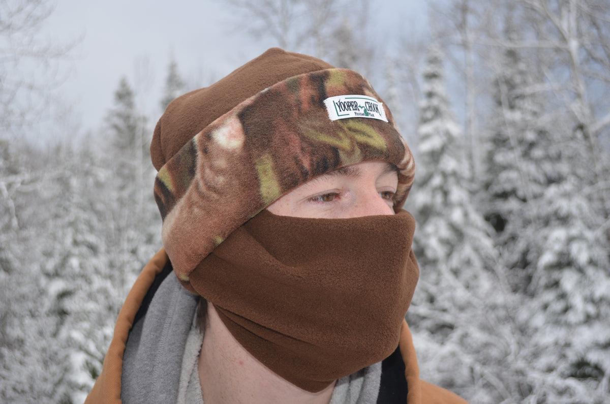 Yooper Chook Brown Camo: Camo Print Winter Hat - Made in the USA